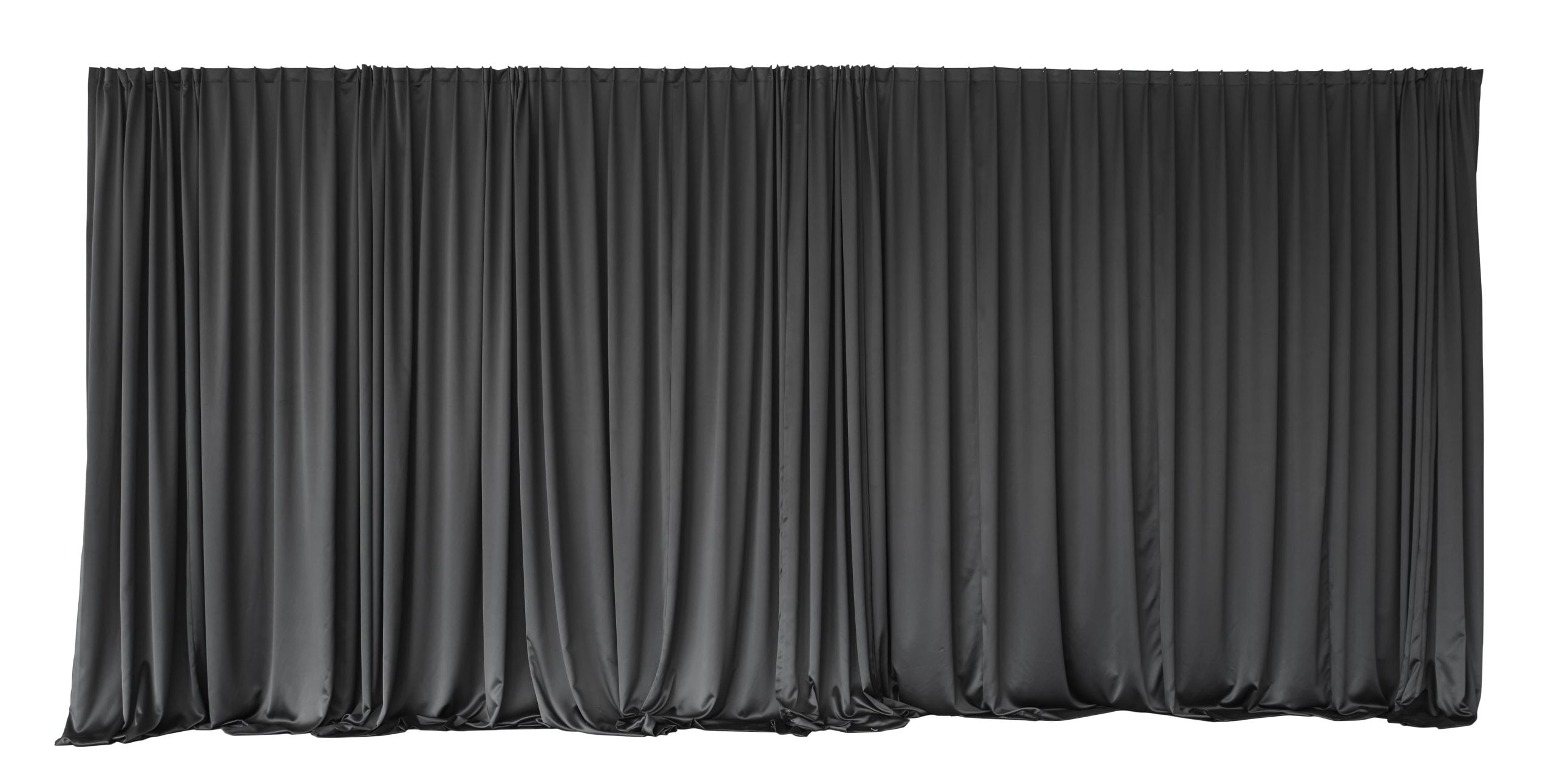 Black Wool Serge Stage Curtains - Whaleys Stages